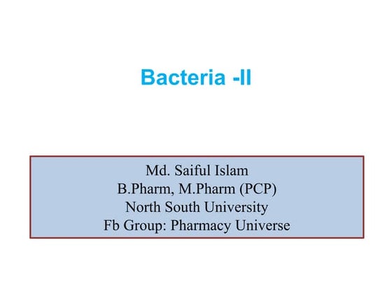 Reproduction in bacteria | PPT