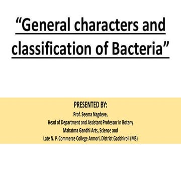 Bacteria | PPTX | Science