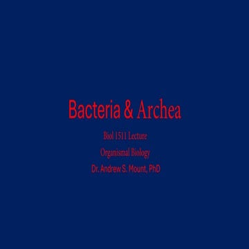 Comprehensive Overview of Bacteria and Archaea: Structure ...