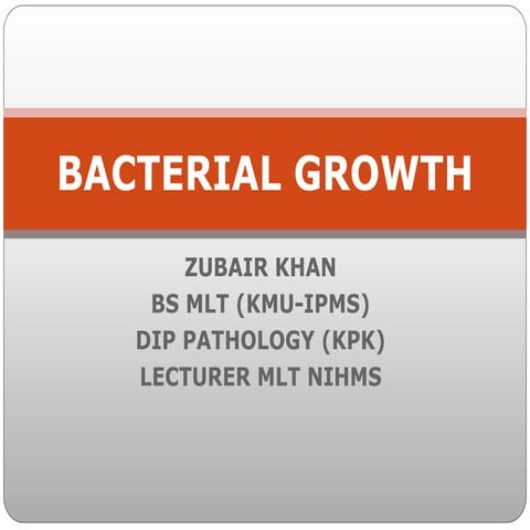 Bacterial growth | PPT
