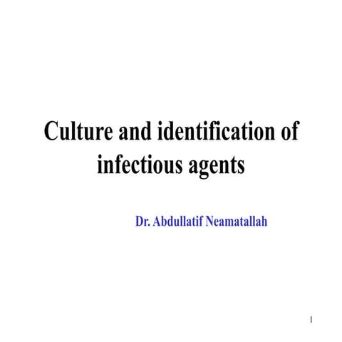 bacteria identification of infectious agents | PPT | Free Download