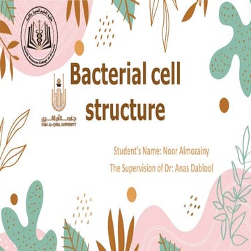 Bacterial cell structure. | PPTX