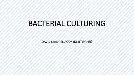 Culture media and types | PPTX