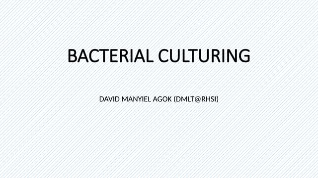 Bacterial Culture media | PPT
