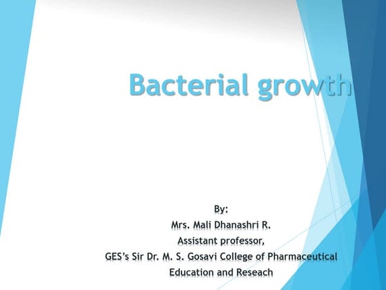 Microbial growth kinetcs | PPT
