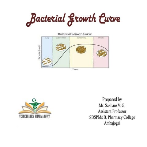 Bacterial Growth Curve. Various phases of growth curve. | PDF