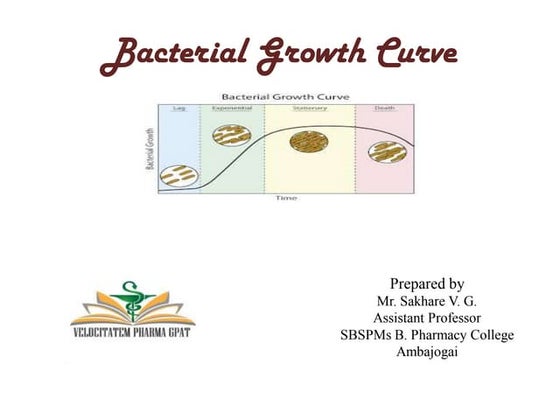 Bacterial growth curves | PPTX