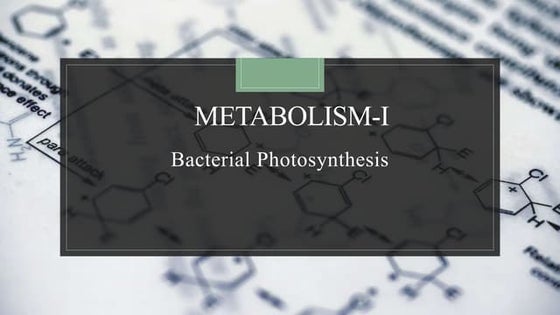 Photosynthesis in bacteria and its types | PPTX