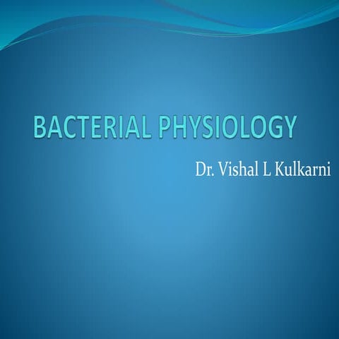 Bacterial Physiology Pdf
