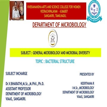 Bacterial Structure (Microbiology ).pptx