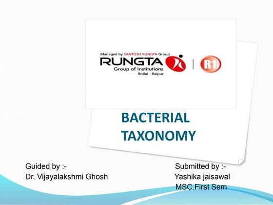 Microbial taxonomy | PPTX | Biological Sciences | Science