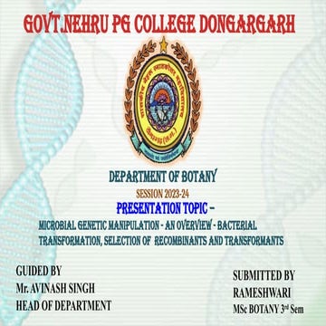 BACTERIAL TRANSFORMATION Msc. Botany by Raanu.pptx