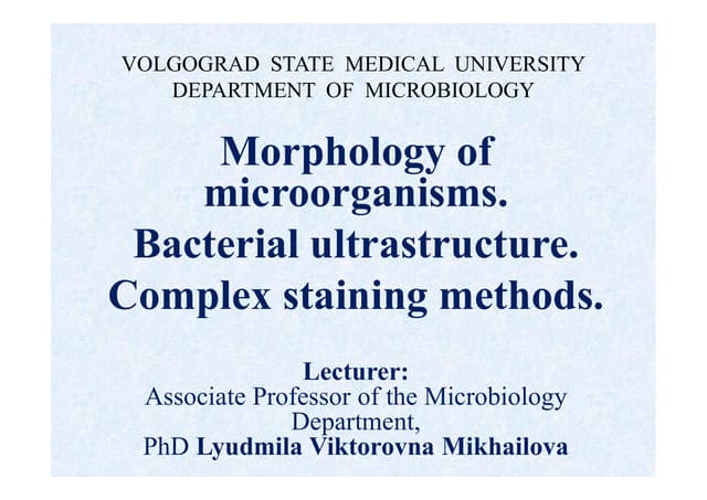 {Microbiology }Morphology of bacteria | PPTX