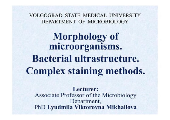 {Microbiology }Morphology of bacteria | PPTX
