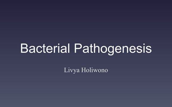 Bacterial virulence factors | PPTX
