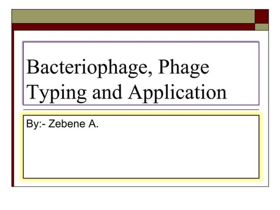Multiplication of bacteriophages | PPT
