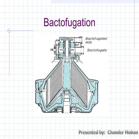 Bactofugation of milk | PPT