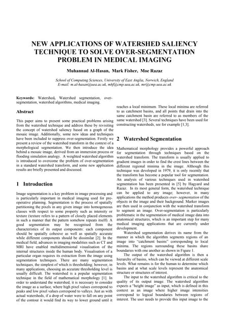 Watershed Segmentation Image Processing | PPTX