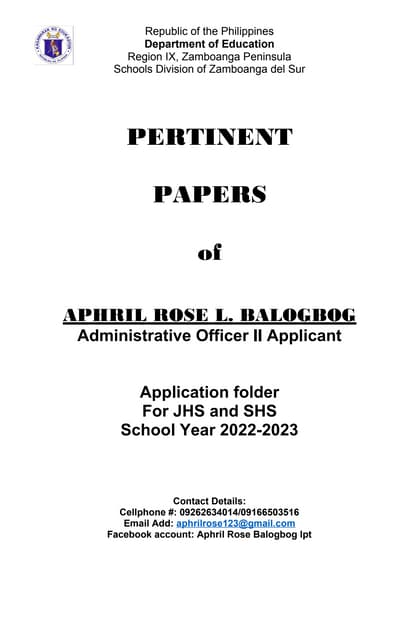 [SGC] Quarterly Progress Report in School Governing Council | PPT