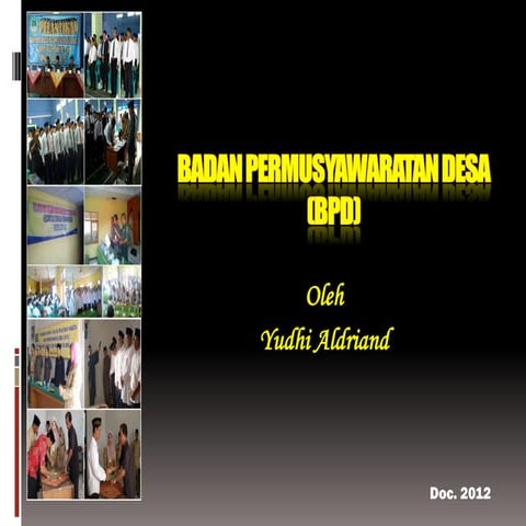 Badan Permusyawaratan Desa (BPD) | PDF