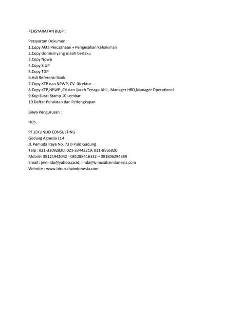 Urus bujp ( badan usaha jasa pengamanan) | PDF