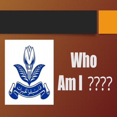 WHO AM I MATERI MOTIVASI DALAM KEHIDUPAN | PPT