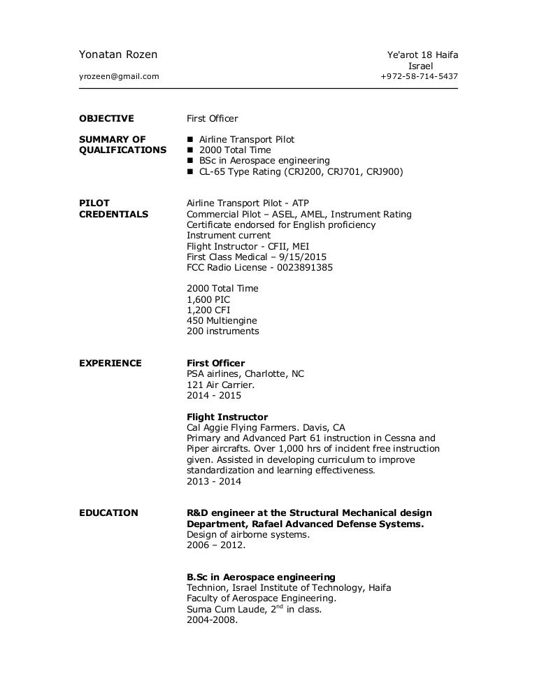 Resume Yonatan Rozen