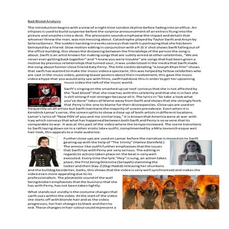 Bad blood analysis | DOCX