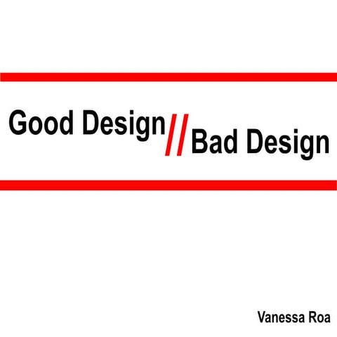 Bad design gooddesign_presentation | PDF