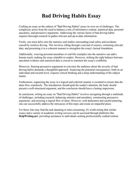 Drunk Driving Essays.pdf