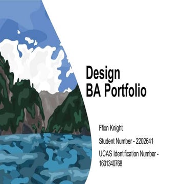 BA Design Portfolio | PPTX | Drawing and Sketching | Arts and Crafts
