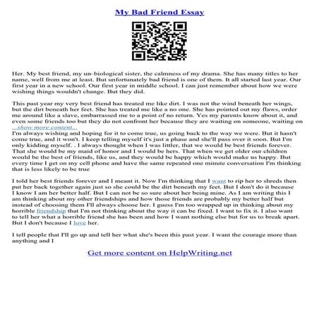 Bad Essay Examples | PDF