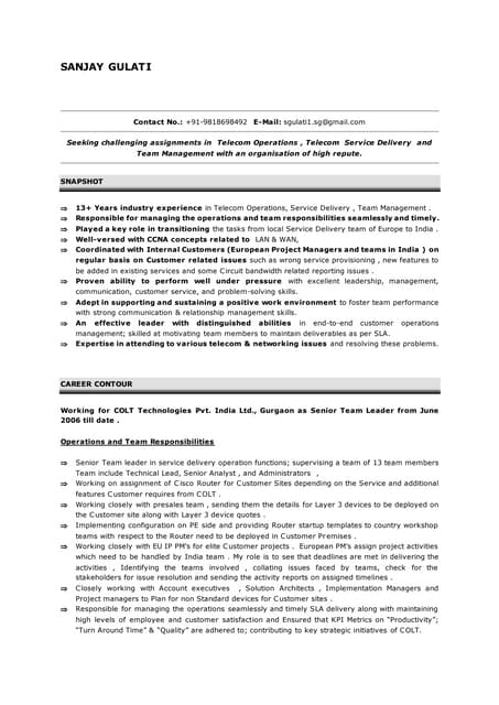 Resume 12yrs Exp | PDF
