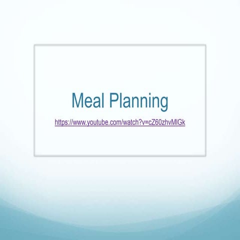 Meal Planning | PPT
