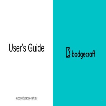 Badgecraft User's Guide | PPT