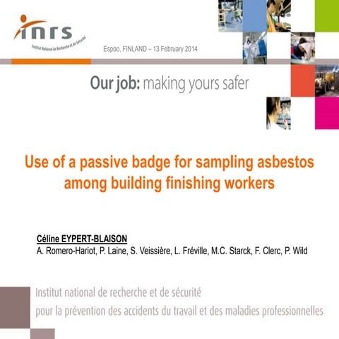 Use of a passive badge for sampling asbestos among building finishing ...