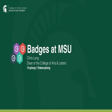 Badges at MSU | PPT