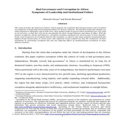 Bad governance | PDF