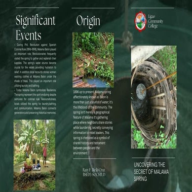 Significant of Events in malama Ligao City | DOCX