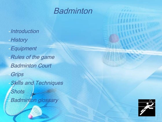 Badminton power point presentation | PPT