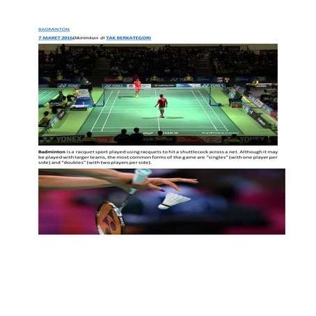 Badminton | DOCX