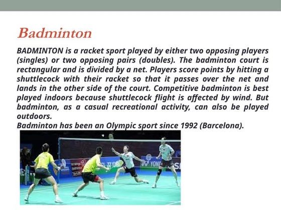 History of badminton | PPT