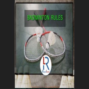 Badminton rules | PPTX