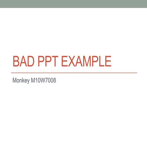 Bad ppt example | PPT