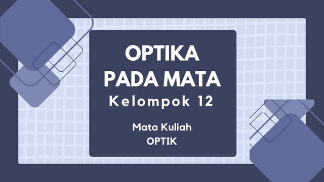 Indra penglihatan (mata) | PPTX