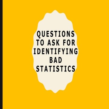 Bad statistics | PPT