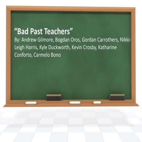Bad teachers (Reflective Insights) | PPT