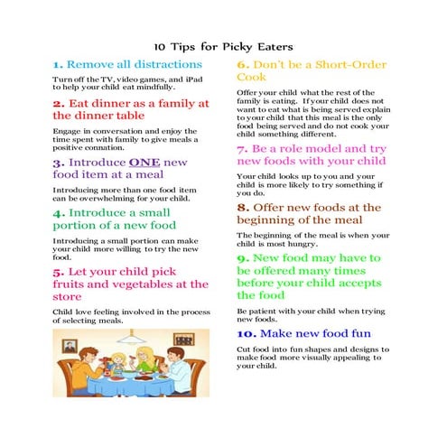 10 Tips for Picky Eaters | PDF