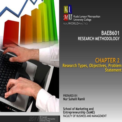 BAEB601 Chapter 2: Research Types, Objectives and Problem Statement | PPTX