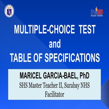 BAEL_Multiple-Choice-Test-and-TOS_Revised.pptx